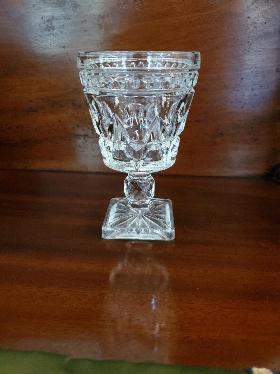 Beautiful Cut Glass Goblet - Etsy