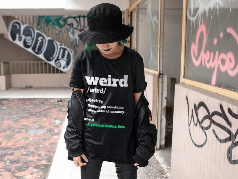 Weird Definition Shirt for Weirdos, Bookworms and Nerds, Geeky Shirt ...