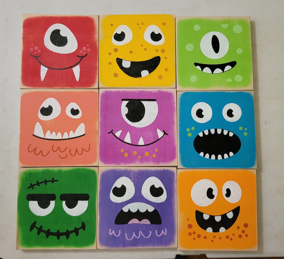 Monster Collection Wooden Signs Hanger - Etsy