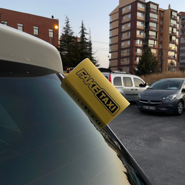 Fake Taxi Car Sticker - Etsy