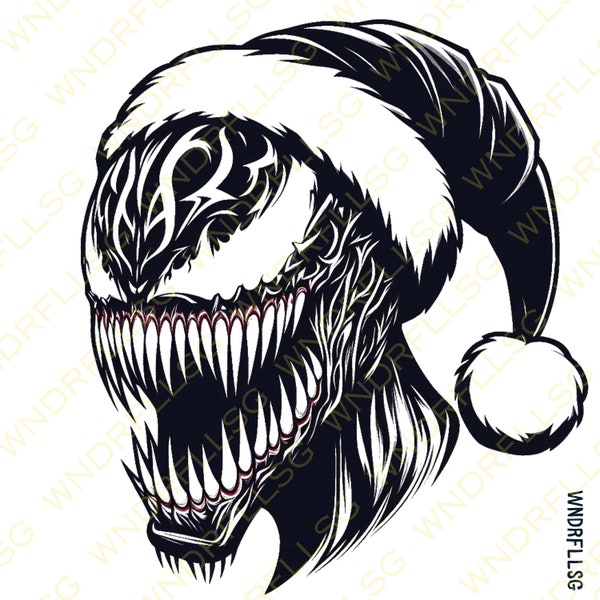 Venom & Carnage Face Svg - Etsy