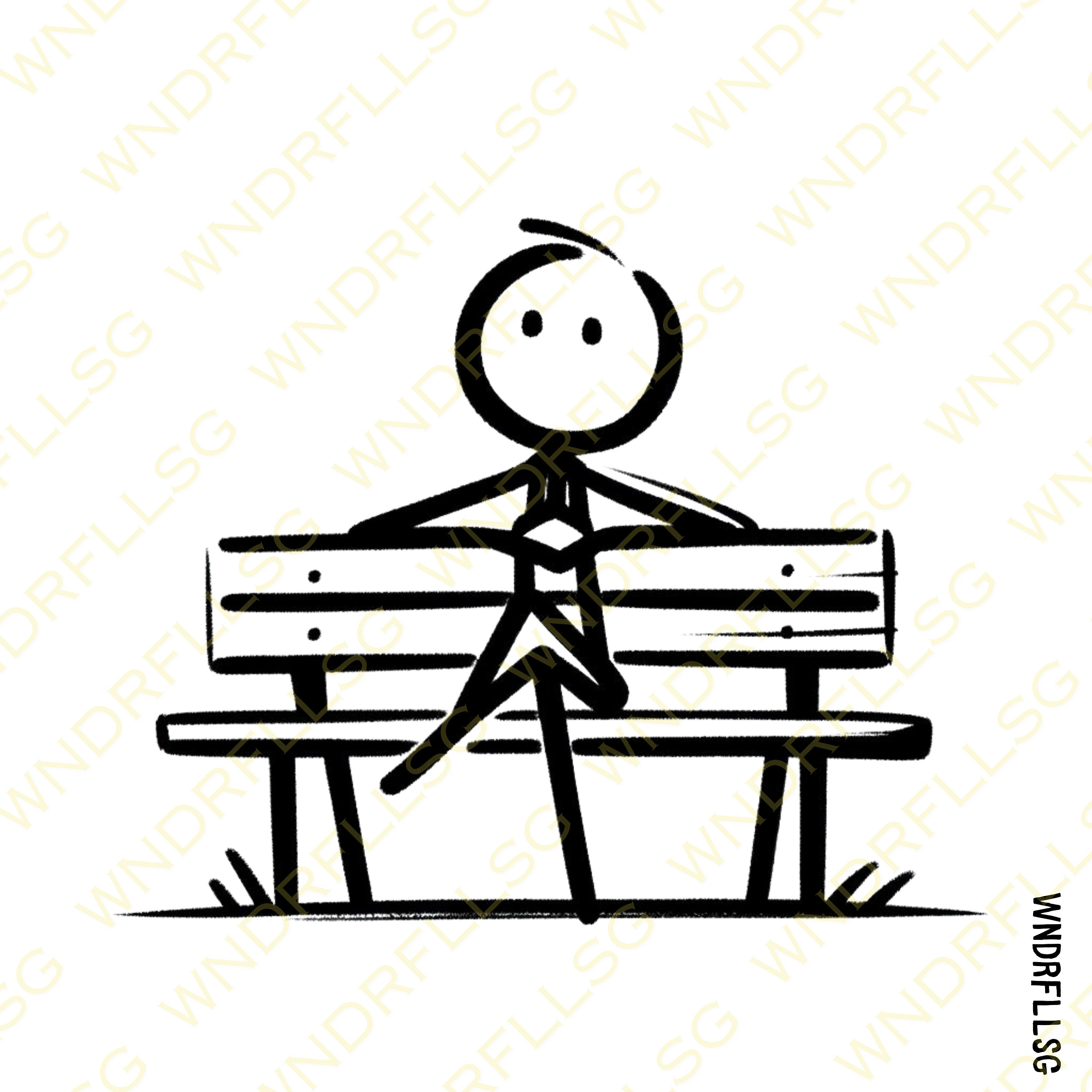 Stickman Svg, Sitting Stickman Svg, Stickman Png, Rubbish Man Sitting ...