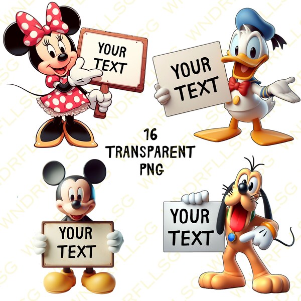 Mickey Mouse Holding - Etsy