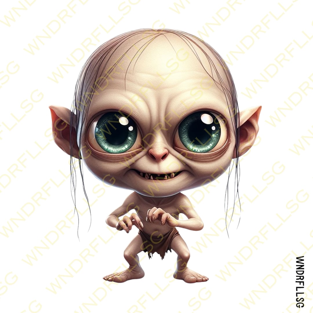 The Lord of the Rings Gollum Png, Gollum Png, Gollum Svg, Smeogol Svg ...