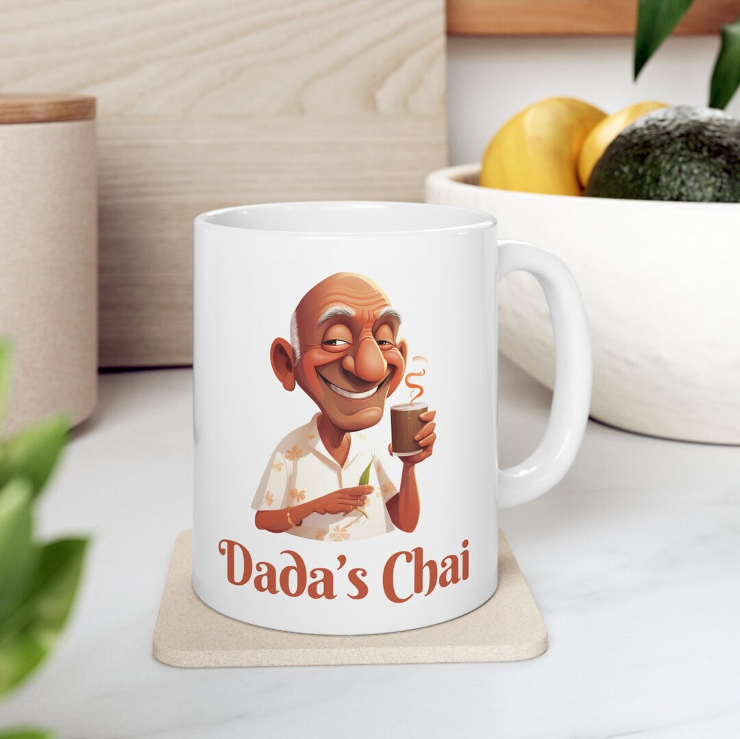Dada's Chai Mug | Indian Grandparent Cup | Grandad Gift Birthday Idea ...