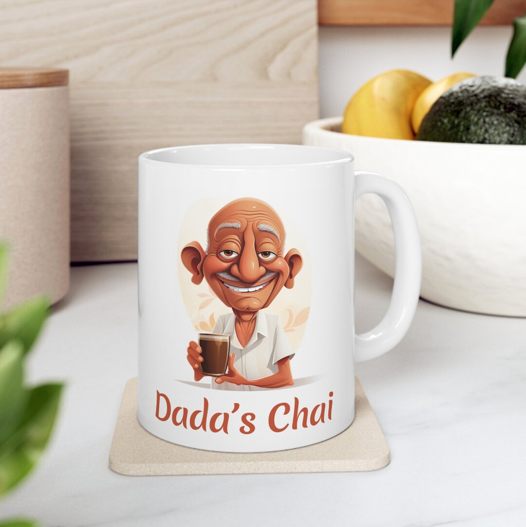 Dada's Mug | Indian Grandparent Chai Cup | Grandad Gift Birthday Idea ...
