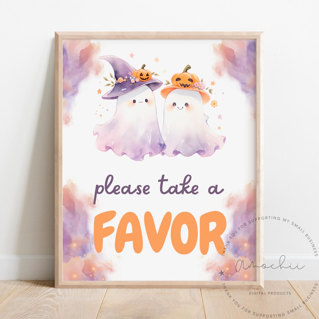 Baby Shower Neutral Birthday School Event Please Take A Favors Table ...