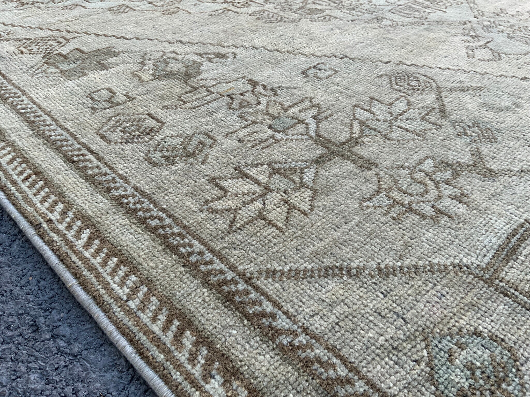 5 X 8 Rugs, Vintage Rug, Turkish Beige Rug, 4'7 X 8 Feet Rug, Handmade ...