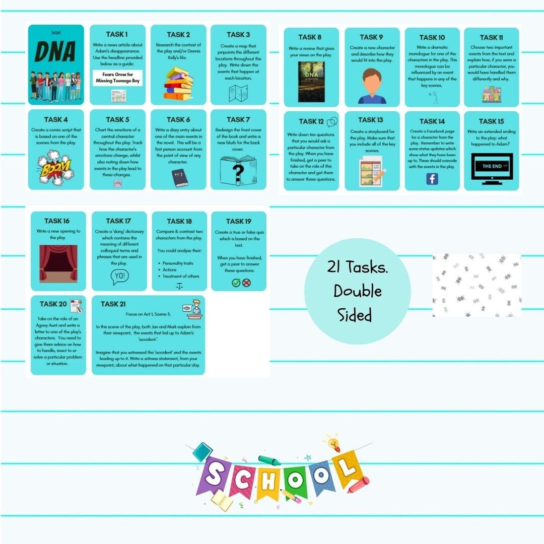 English Literature DNA by Dennis Kelly. 23X Reading / Writing - Etsy