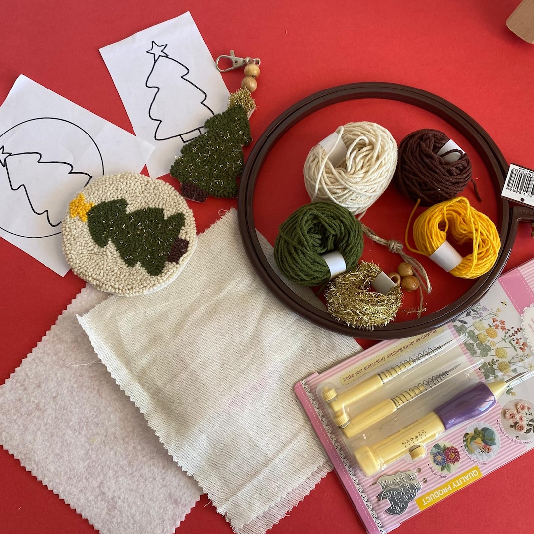 Christmas Punch Needle Kit / Beginner Punch Needle Kit / Christmas ...