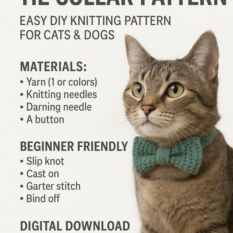 Knit Dog Collar - Etsy