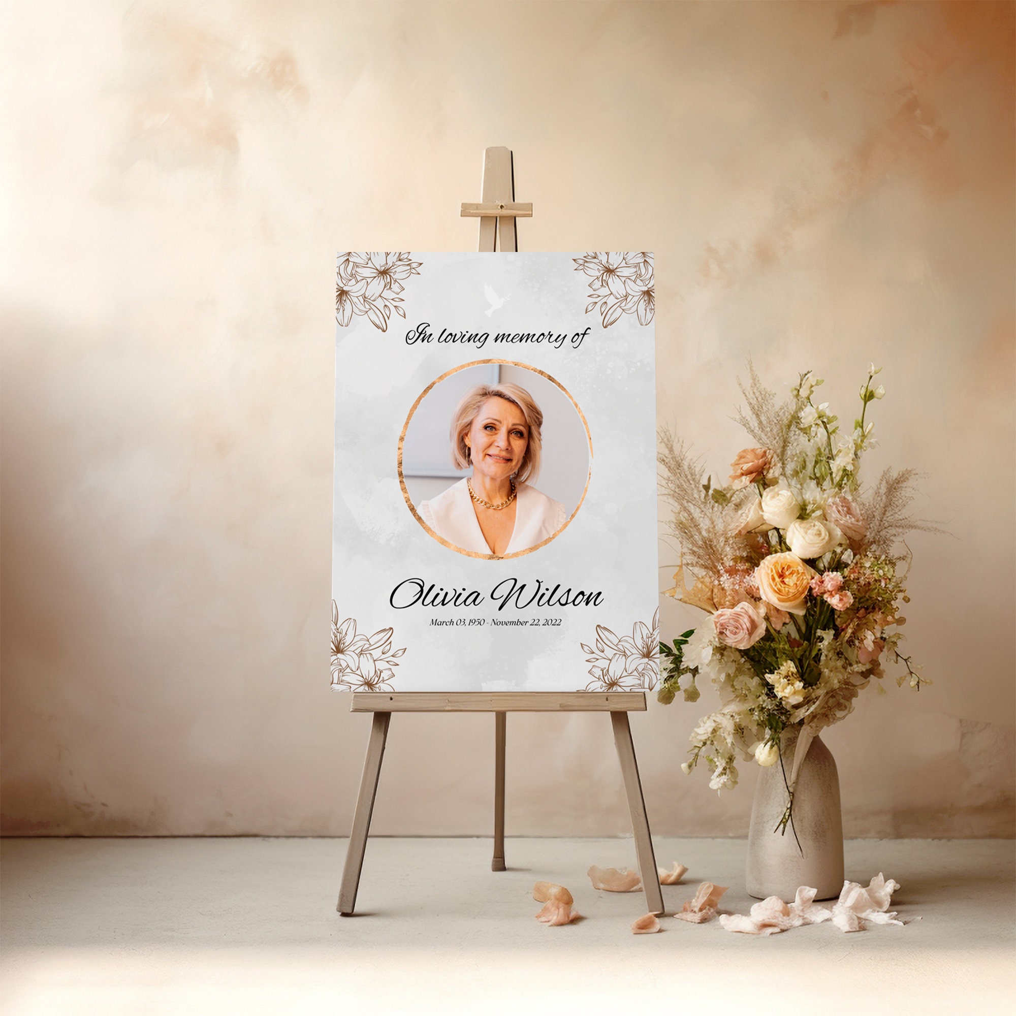 Editable Funeral Welcome Sign Celebration of Life Decoration - Etsy