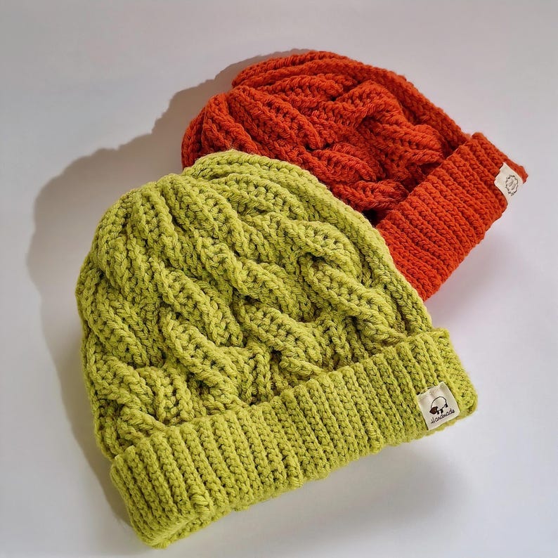 Crochet Braided Hat Pattern, Easy PDF Tutorial, Handmade Crochet ...