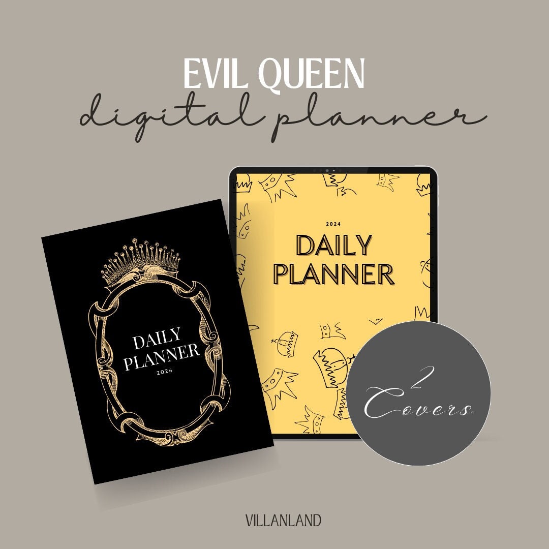 Evil Queen Planner, Digital Planner 2024, Daily Planner, Weekly Planner ...