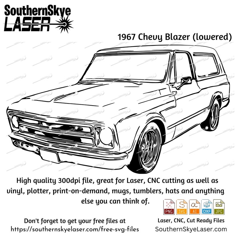 1967 Chevy Blazer Svg Png Jpg Ai Dxf File - Etsy