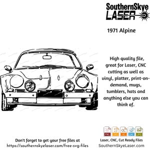 1971 Alpine Svg Png Cut File - Etsy