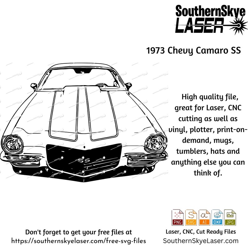1973 Chevy Camaro Svg Png Cut File - Etsy