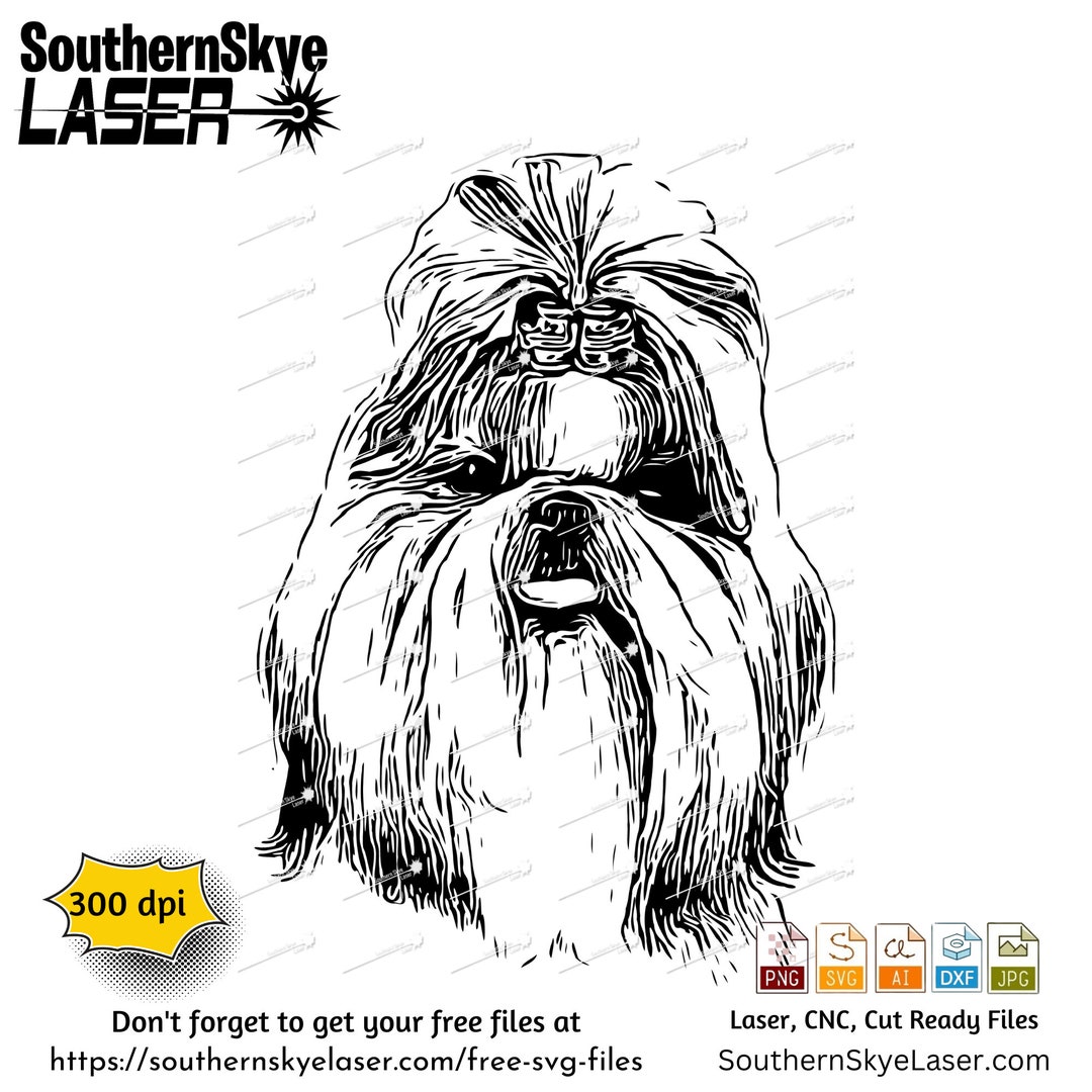 Shih-tzu Svg Png Jpg Ai Dxf File - Etsy
