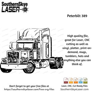 Peterbilt 389 Svg Png Cut File - Etsy