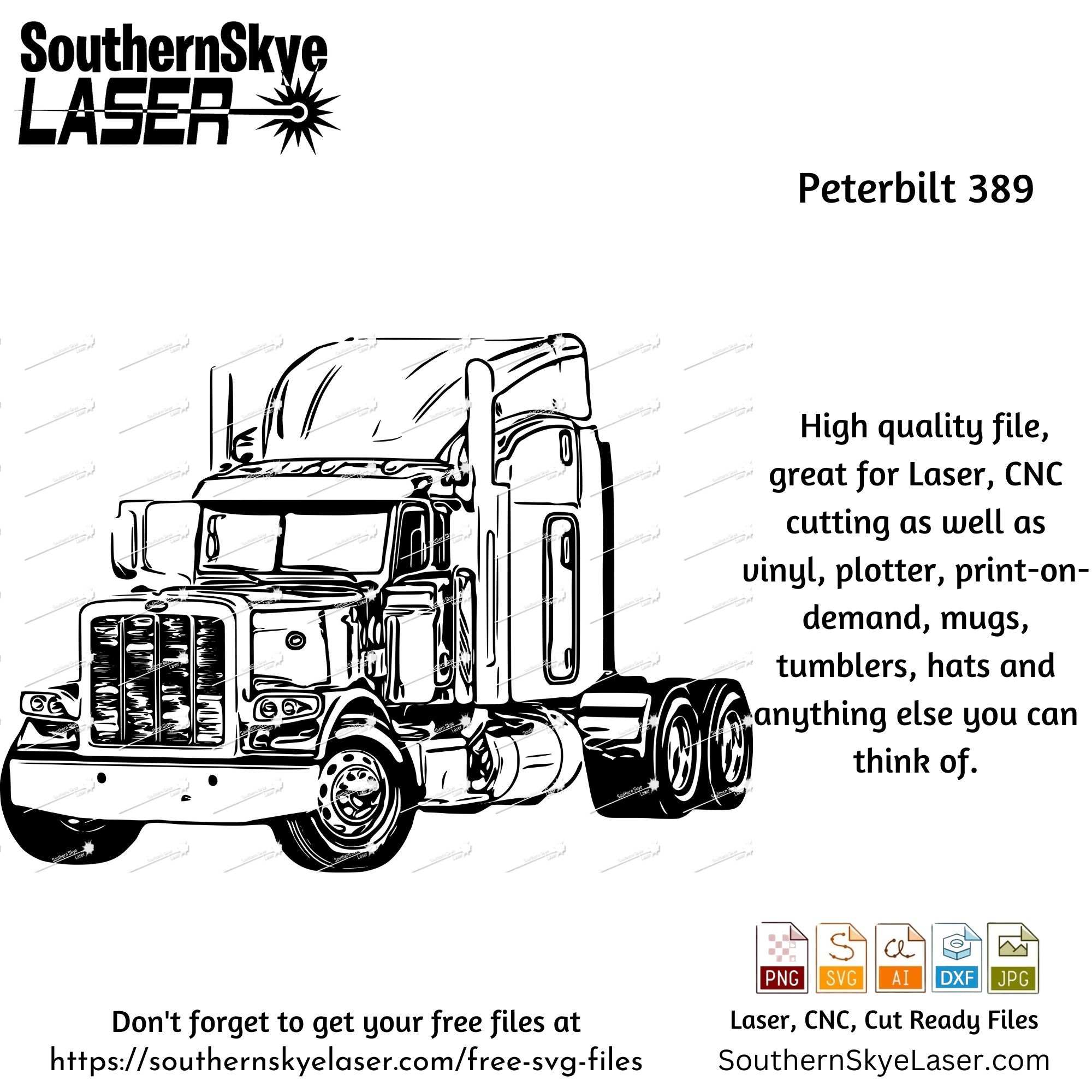 Peterbilt 389 Svg Png Cut File - Etsy Canada