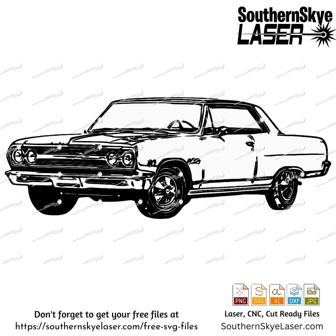 1965 Chevelle Svg Png Cut File - Etsy