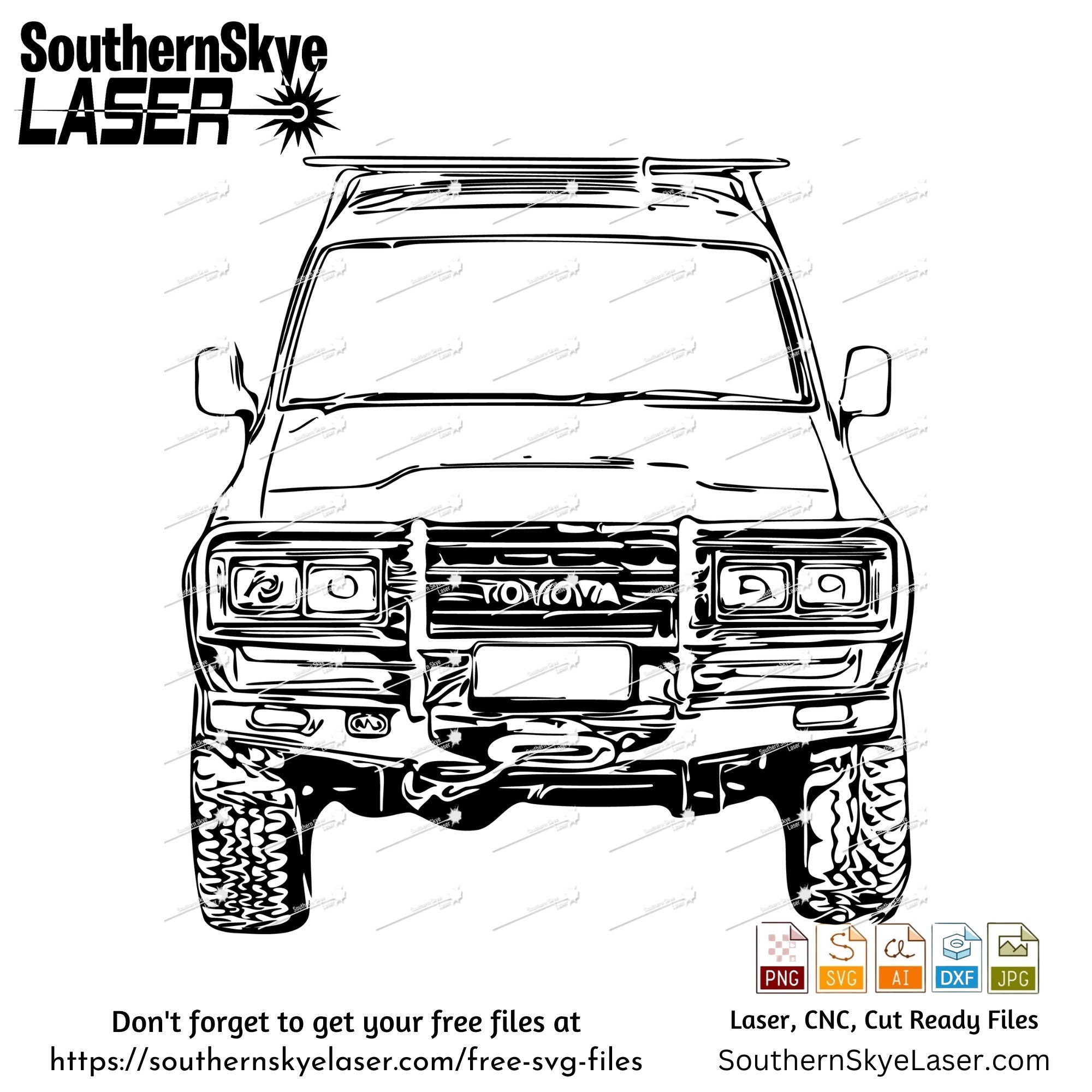 60-series Landcruiser Svg Png Cut File - Etsy