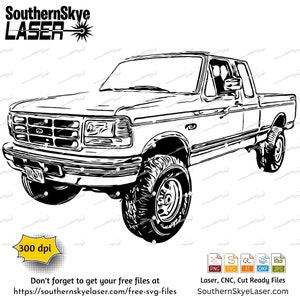 1996 Ford F-250 Powerstroke Svg Png Jpg Ai Dxf File - Etsy