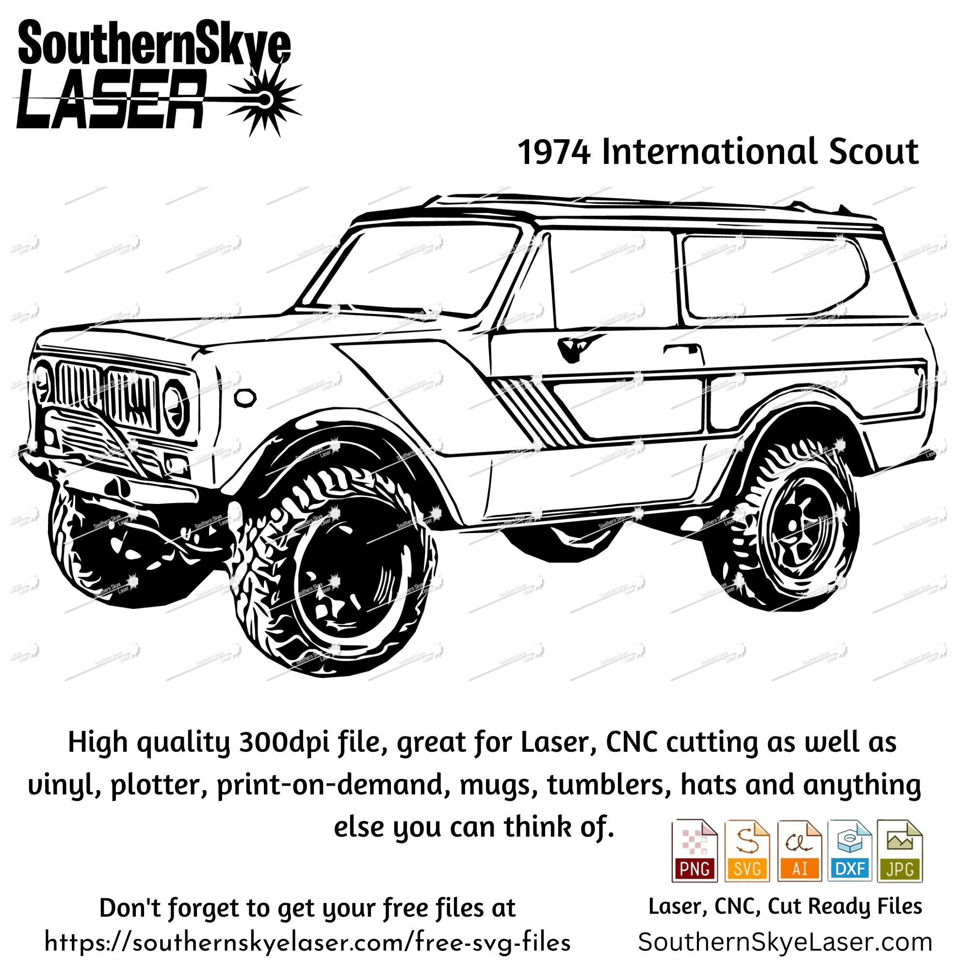 1974 International Scout Svg Png Jpg Ai Dxf File - Etsy