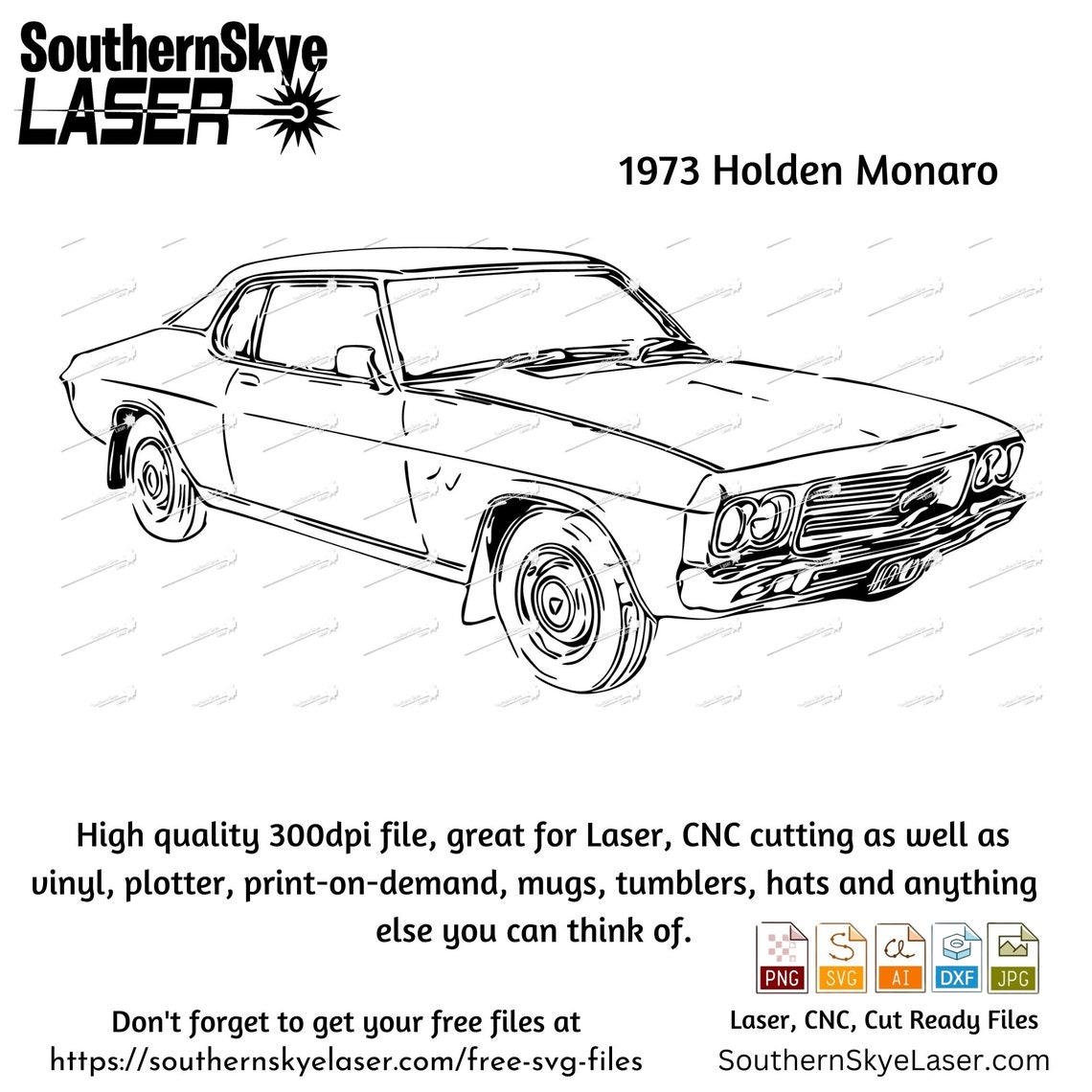 1973 Holden Monaro Svg Png Jpg Ai Dxf File - Etsy Australia