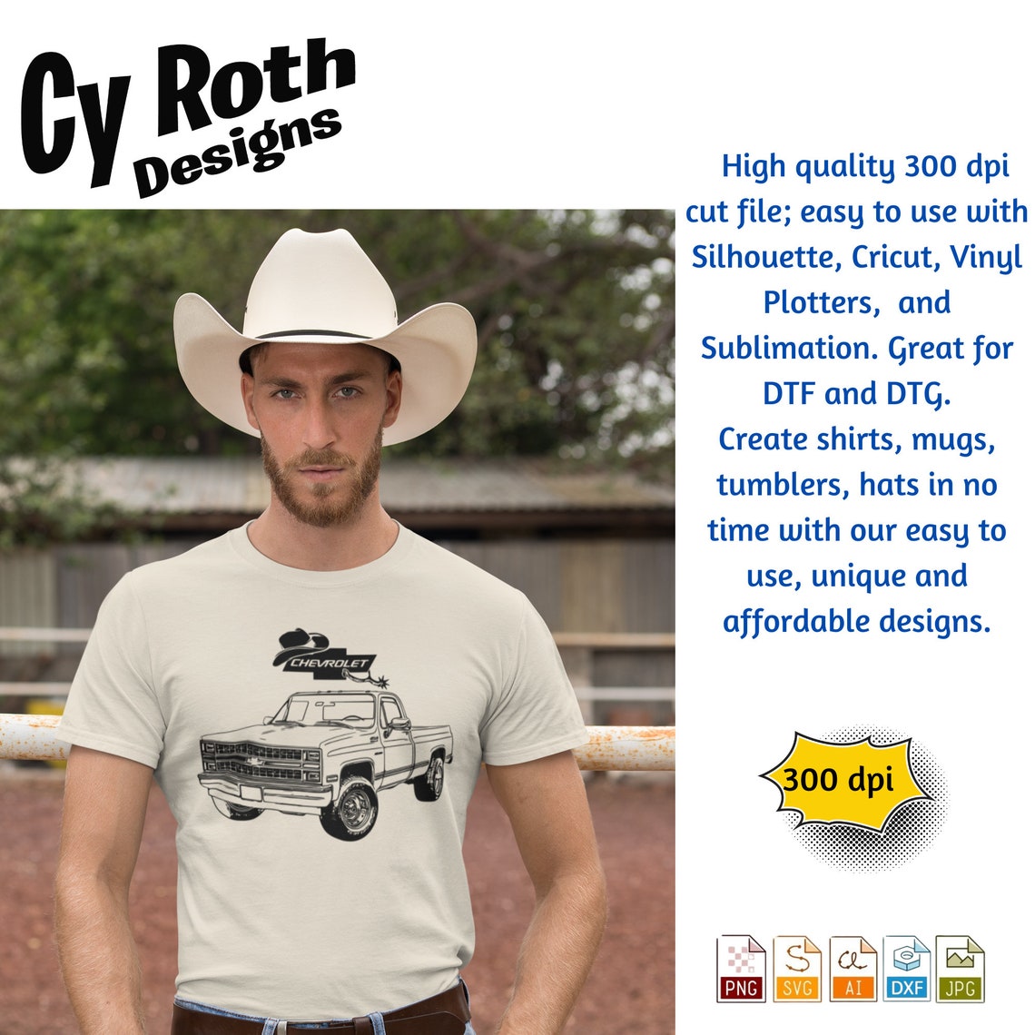 1990 Chevy Silverado Svg Png Jpg Ai Dxf File, Classic Truck Svg ...