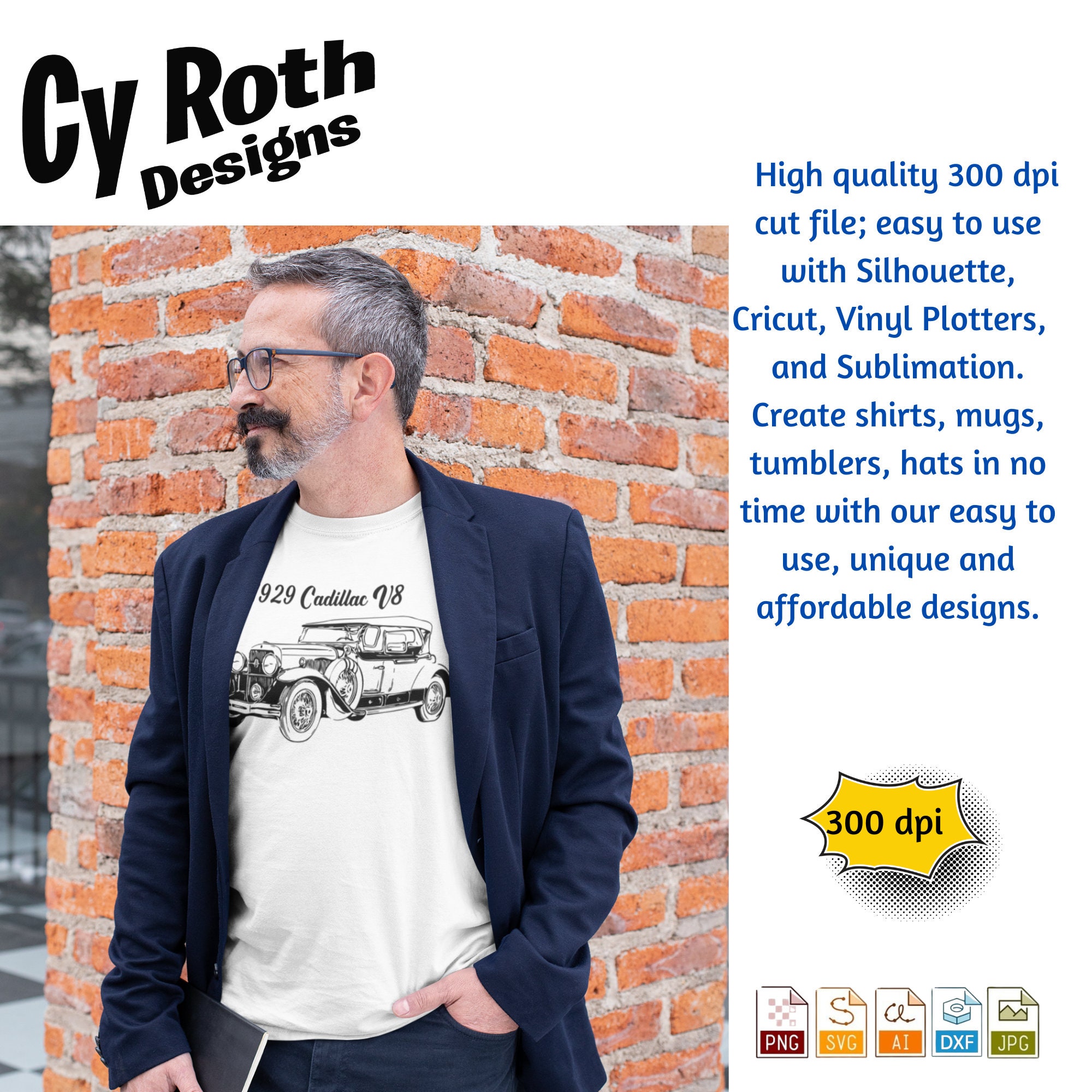 1929 Cadillac V8 Svg Png Jpg Ai Dxf File - Etsy Australia