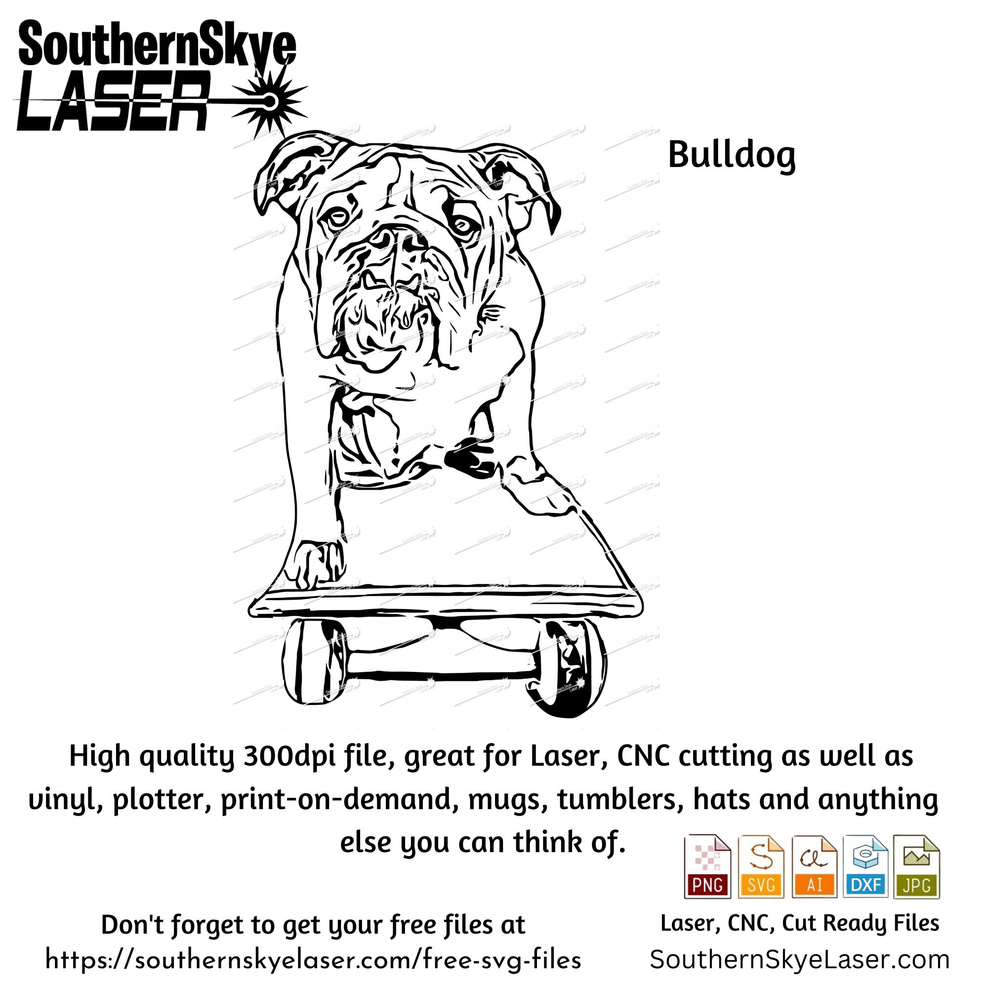 Bulldog Svg Png Jpg Ai Dxf File - Etsy