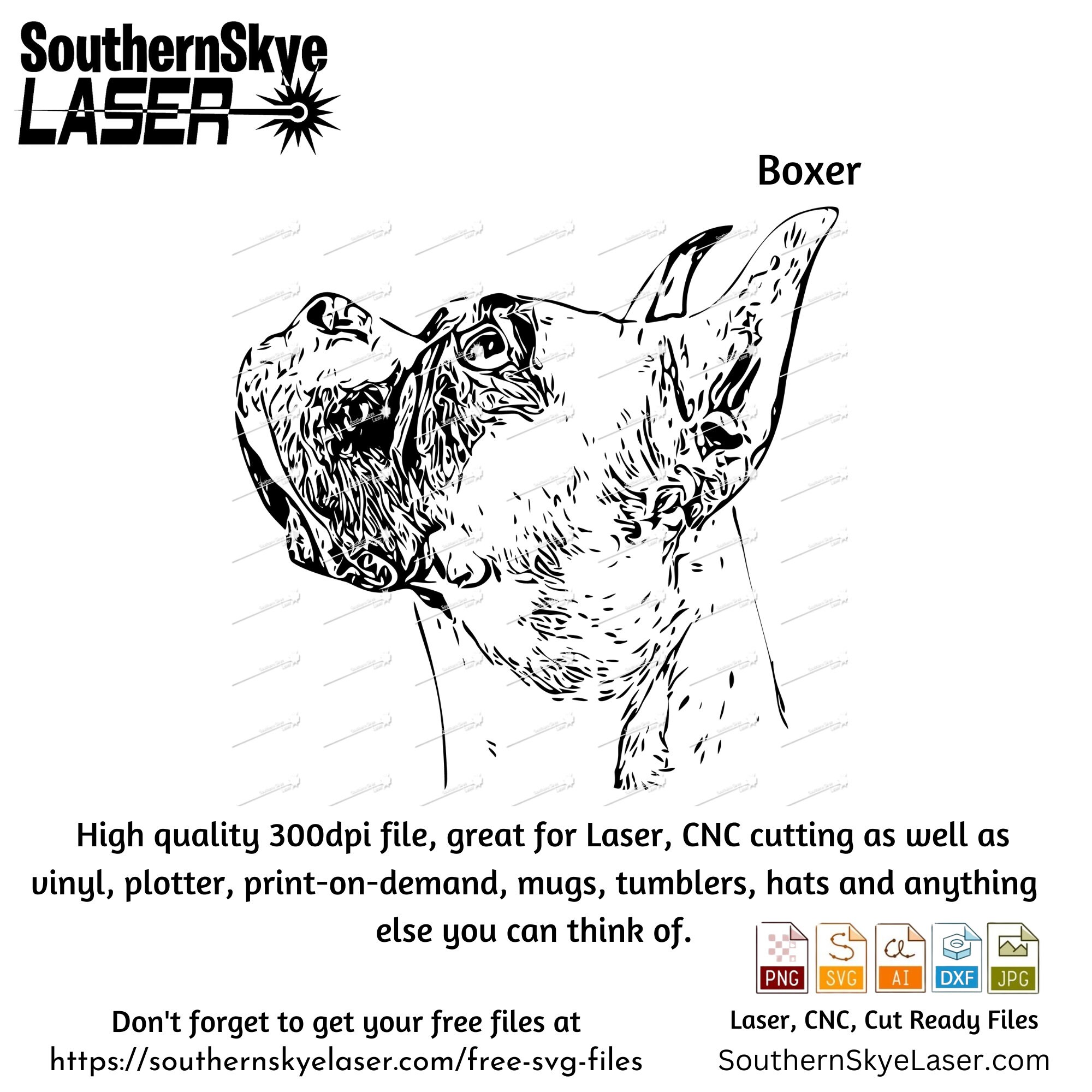 Boxer Svg Png Jpg Ai Dxf File - Etsy