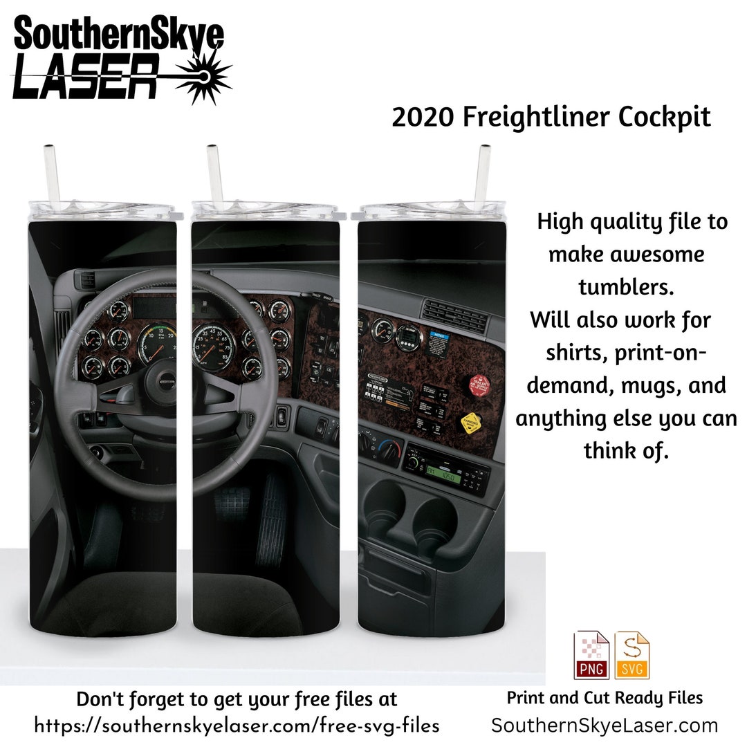 2000 Freightliner Cockpit Sublimation Tumbler Wrap - Etsy
