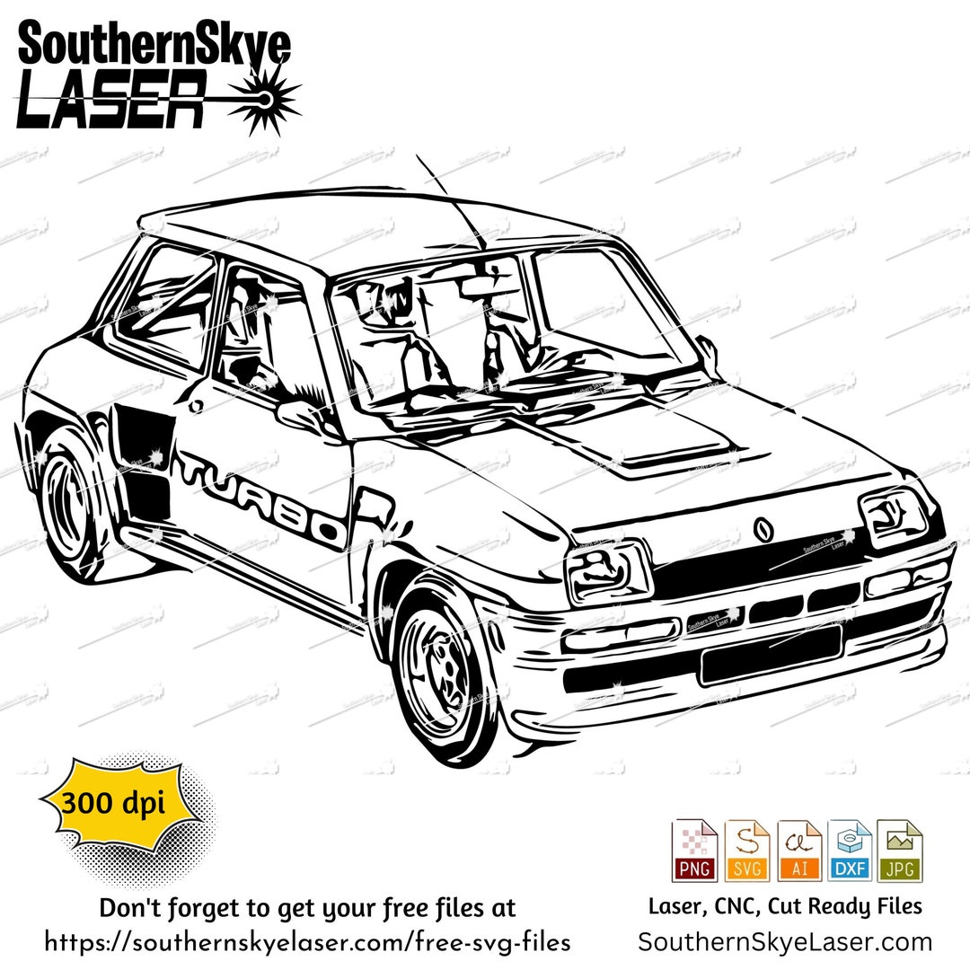 1978 Renault 5 Svg Png Jpg Ai Dxf File - Etsy