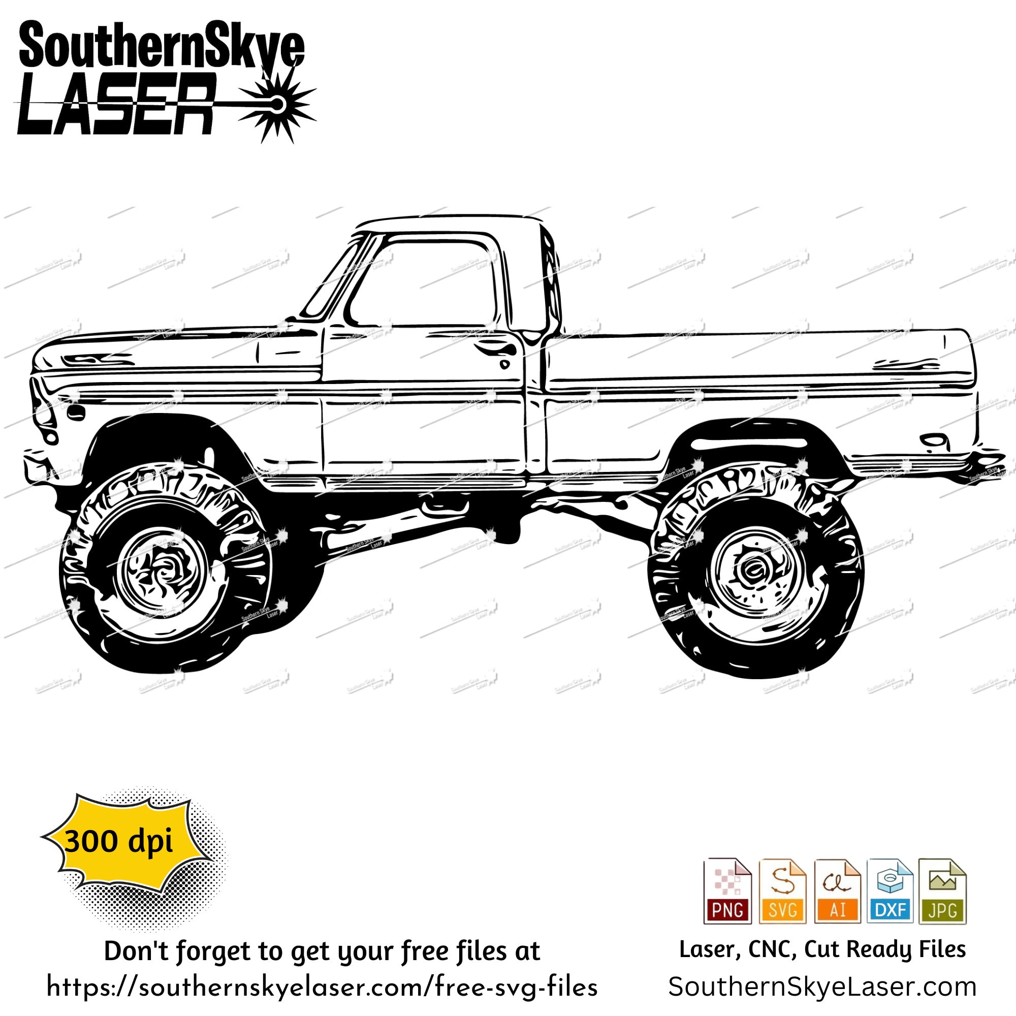 1970 Ford F-250 Svg Png Jpg Ai Dxf File - Etsy