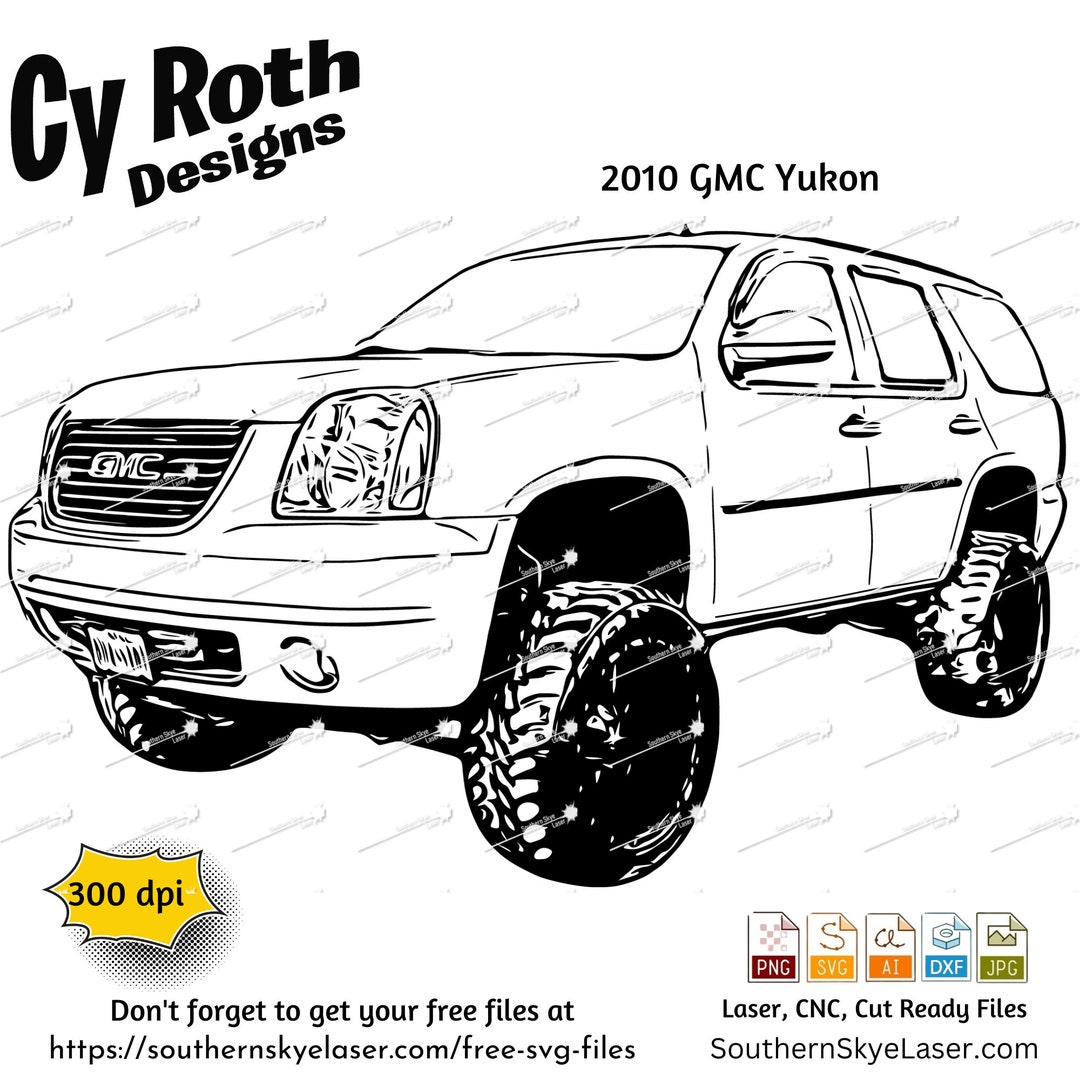 2010 GMC Yukon Svg Png Jpg Ai Dxf File - Etsy