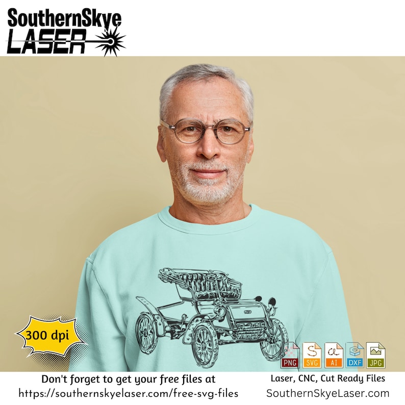 1904 Ford Model A Svg Png Jpg Ai Dxf File - Etsy