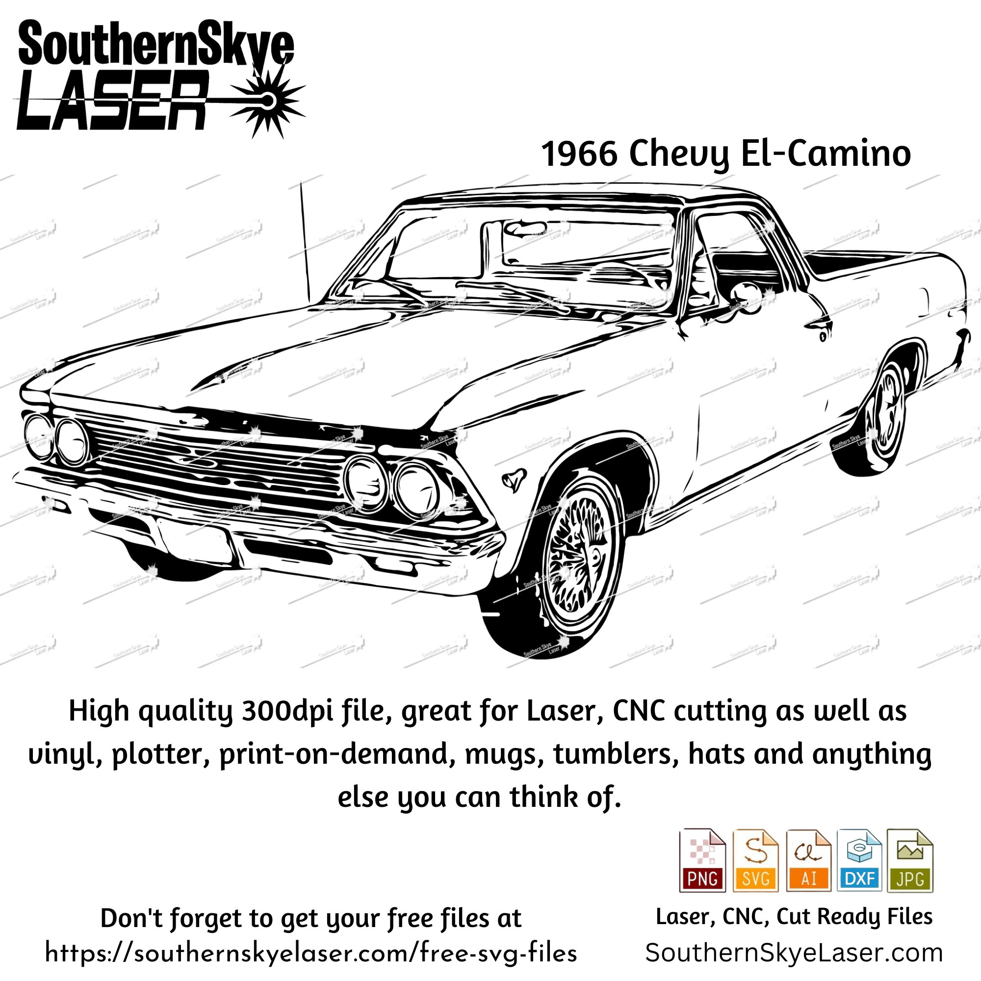 1966 Chevy El Camino Svg Png Cut File - Etsy