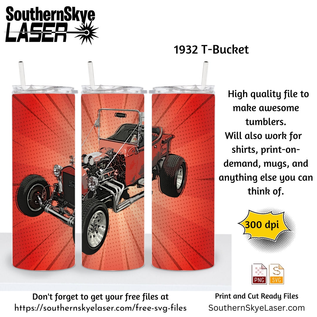 1932 T-bucket Sublimation Tumbler Wrap - Etsy