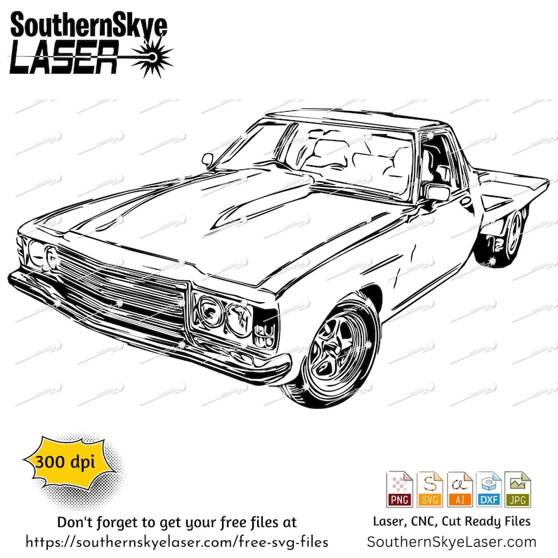 1973 Holden 1 Ton Ute Svg Png Jpg Ai Dxf File - Etsy Australia