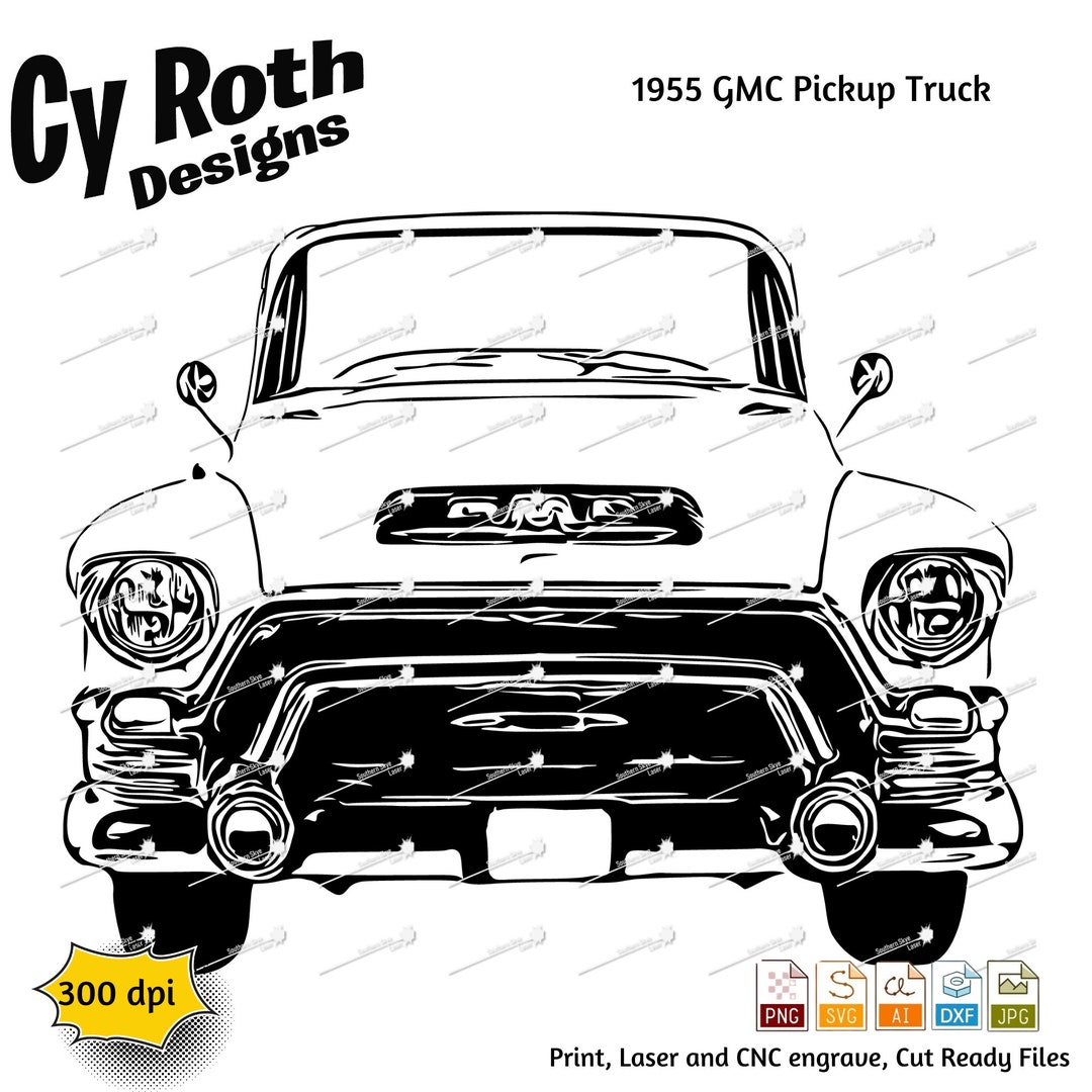 1955 GMC Pickup Truck SVG: Classic Truck File (digital Download) - Etsy