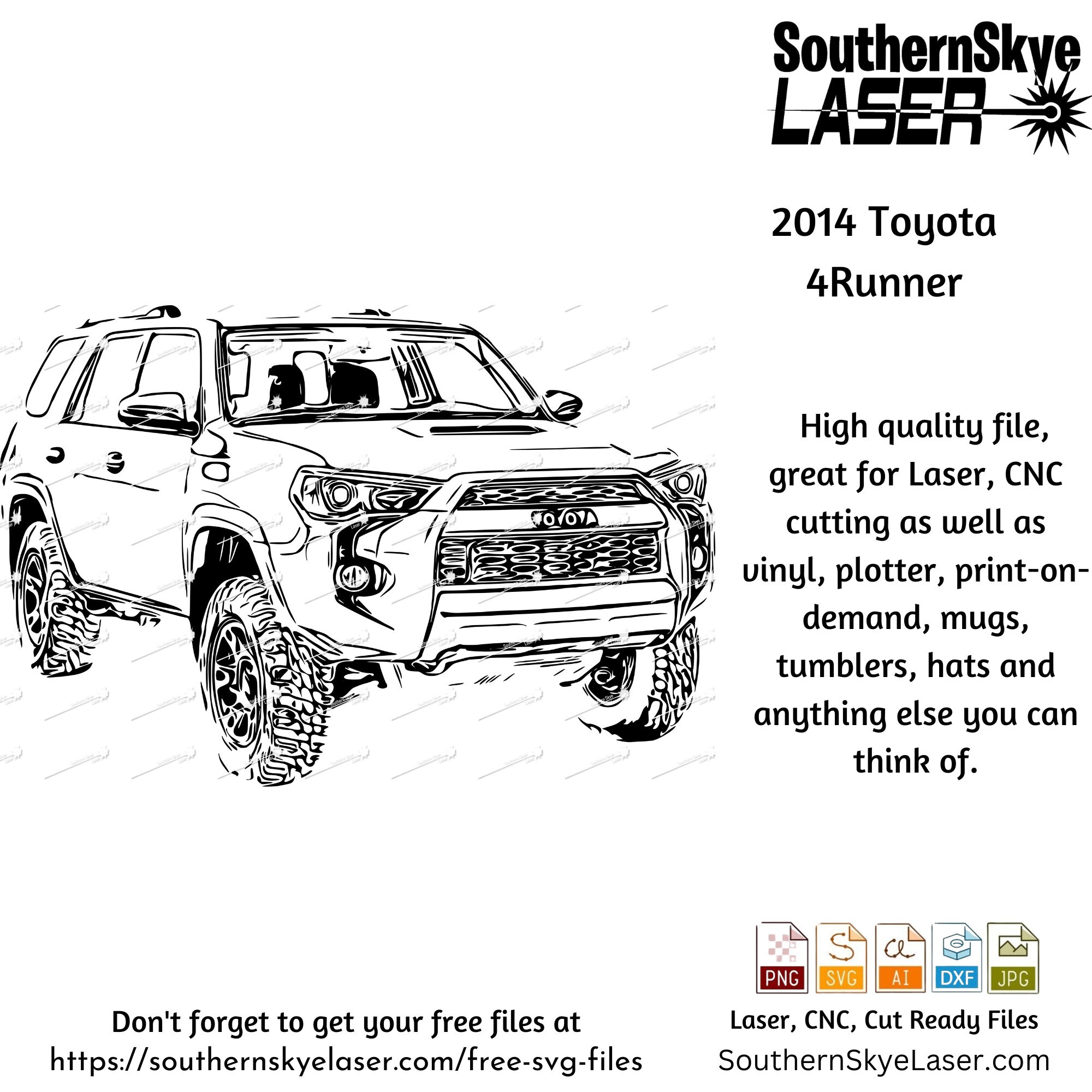 2014 Toyota 4runner Svg Png Cut File - Etsy