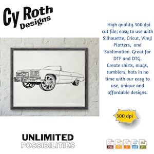 1975 Chevy Caprice DONK Svg Png Jpg Ai Dxf File, Classic Car Svg - Etsy