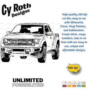 2009 Ford Raptor Svg Png Jpg Ai Dxf File, Classic Truck Svg - Etsy ...