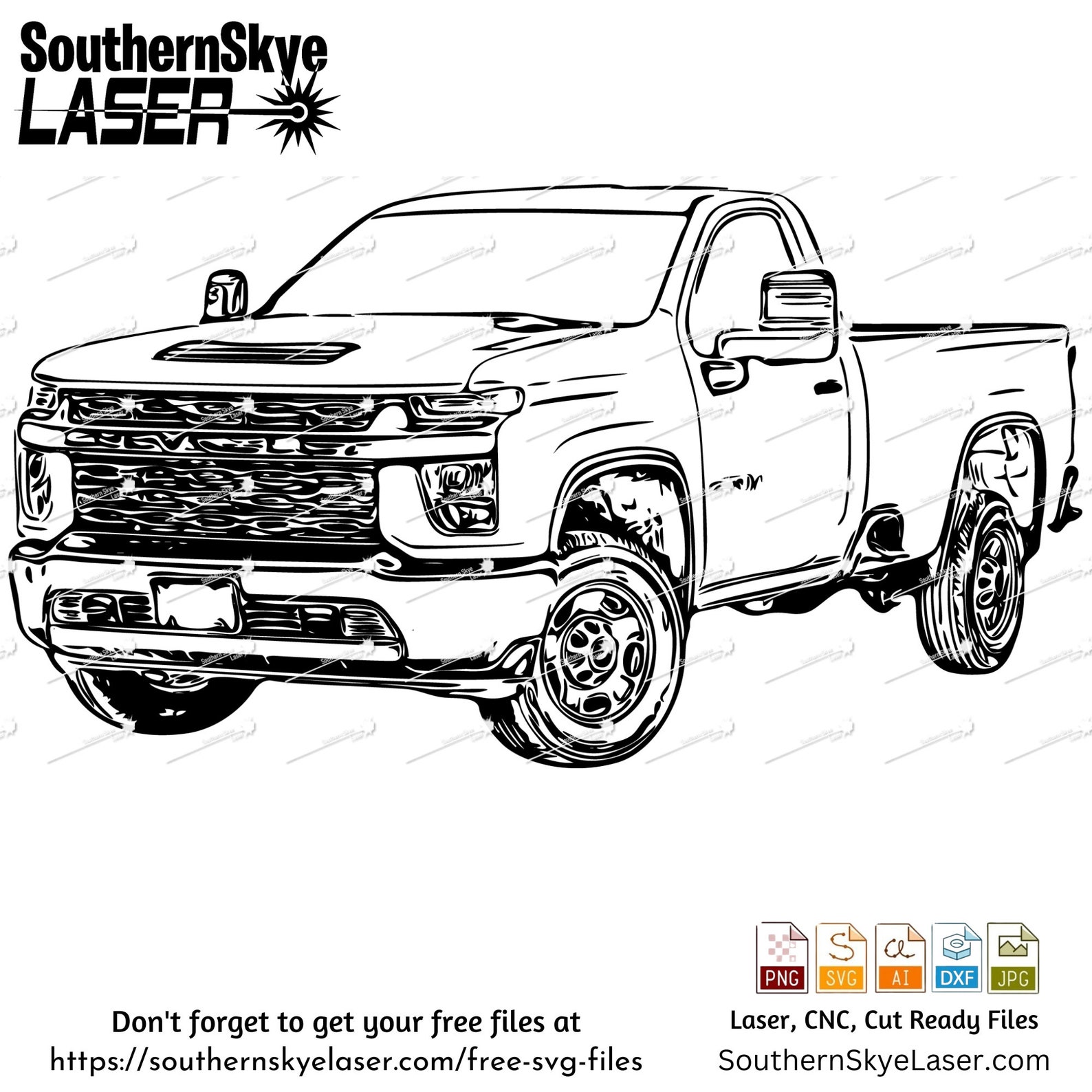 2020 Chevy Silverado Svg Png Jpg Ai Dxf File - Etsy