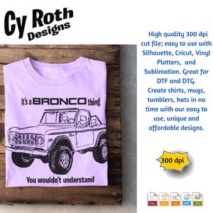 1970 Ford Bronco SVG File: Laser Cut, Sublimation (downloadable) - Etsy