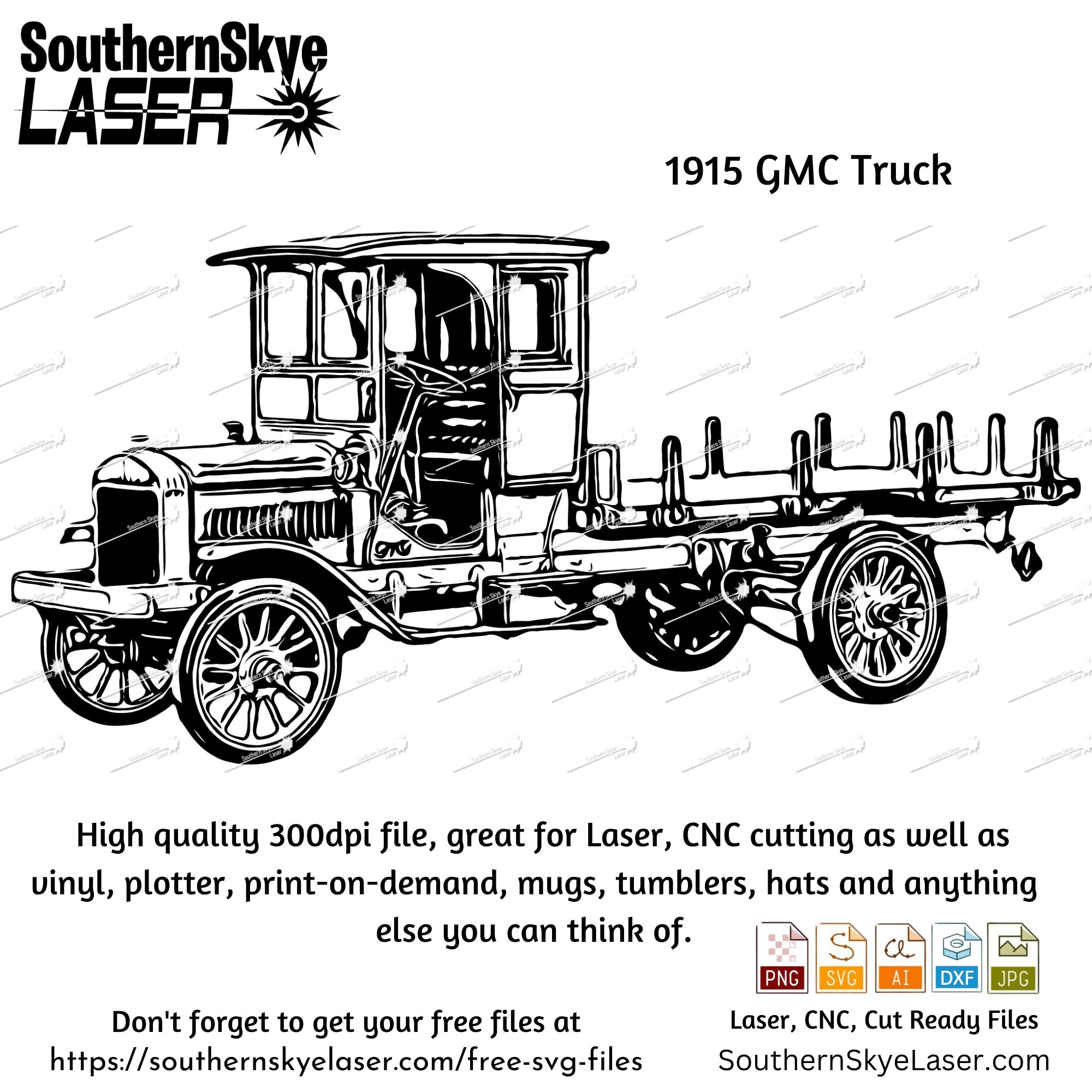 1915 GMC Truck Svg Png Jpg Ai Dxf File - Etsy Australia