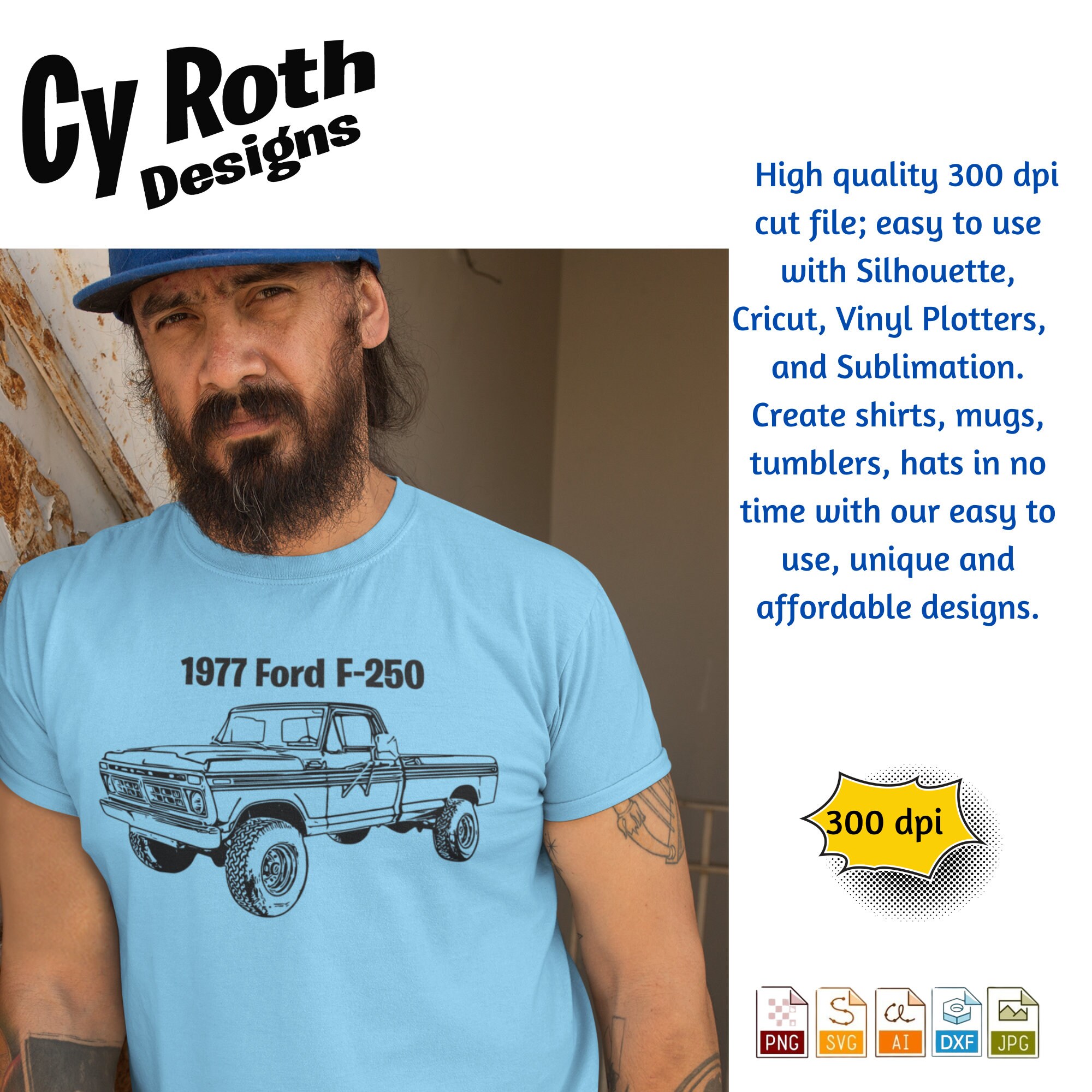 1977 Ford F250 Svg Png Jpg Ai Dxf File, Truck Svg - Etsy