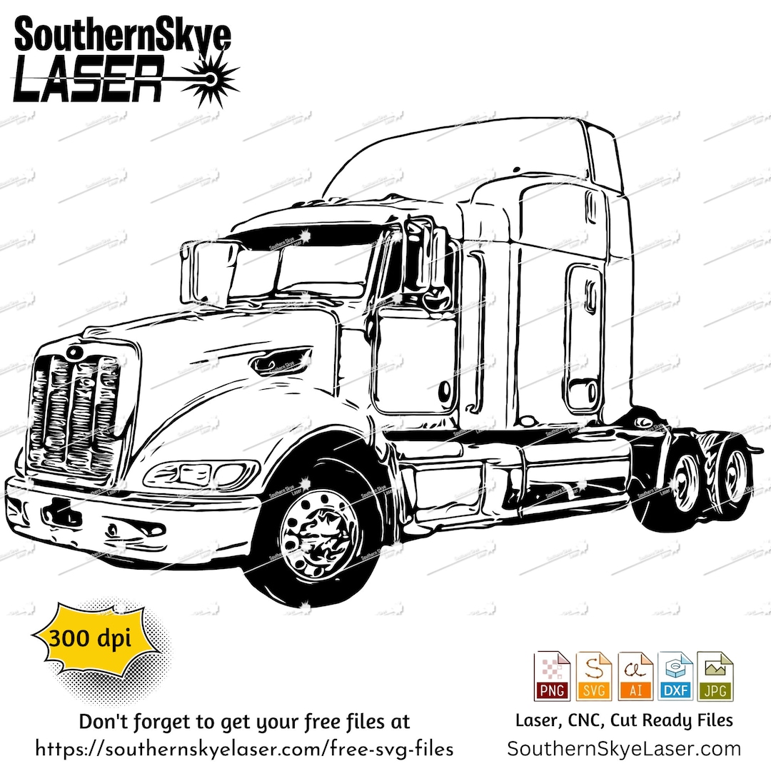 2008 Peterbilt 386 Svg Png Jpg Ai Dxf File - Etsy